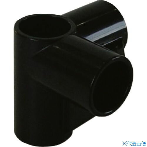 オレンジブック トラスコ中山　TRUSCOyazaki イレクター Φ28 プラスチックジョイント J−12D ブラック 〔品番:J12DSBL〕[ 注番:2161127]特長●接着固定式のプラスチック製ジョイントです。●Φ28イレクターパ...