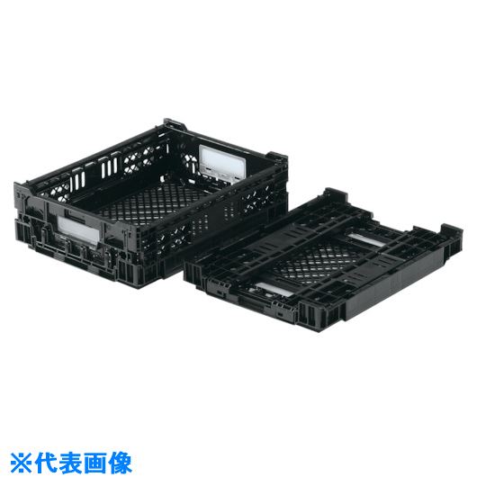 オレンジブック トラスコ中山　TRUSCOサンコー 折りたたみコンテナー 556020 オリコンEP11A黒 〔品番:SKOEP11ABK〕[ 注番:2165221]特長●長・短側面内倒れ式のオリコンです。●上枠が無い為、オリタタミ時の高さ...