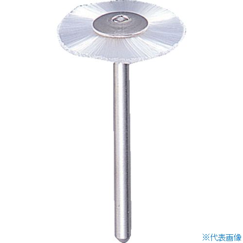 オレンジブック トラスコ中山　TRUSCOTRUSCO 平型ブラシ ナイロン 線0.2X外径Φ23X軸Φ3 〔品番:233H6〕[ 注番:2167689]特長●コンパクトで高速回転のため操作しやすく、作業性に優れた平型ブラシです。●軸付なの...