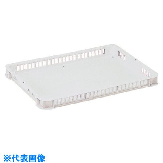 オレンジブック トラスコ中山　TRUSCOサンコー スタッキングコンテナー 101102 サンテナーB#18-3(孔有) 白 〔品番:SKB183〕[ 注番:2173118]特長●全面網目のコンテナーです。●耐荷重に優れ安定した段積みが可能...