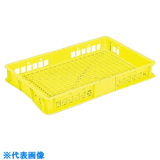 オレンジブック トラスコ中山　TRUSCOサンコー スタッキングコンテナー 102408 サンテナーB#20-3イエロー 〔品番:SKB203YE〕[ 注番:2173163]特長●全面網目のコンテナーです。●耐荷重に優れ安定した段積みが可能...