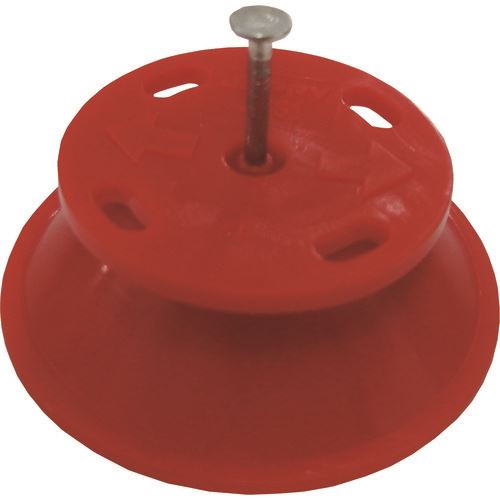 オレンジブック トラスコ中山　TRUSCOJAPPY UFOインサート(50個入) 〔品番:JCS1RV〕[ 注番:2174601]特長●釘1本で取り付け可能です。●型枠撤去後すぐにケーブル配線が可能です。●矢印で配線方向の確認可能です。用...