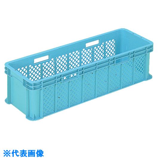 オレンジブック トラスコ中山　TRUSCOサンコー スタッキングコンテナー 103301 サンテナーB#33ライトブルー 〔品番:SKB33BLL〕[ 注番:2174728]特長●全面網目のコンテナーです。●耐荷重に優れ安定した段積みが可能...