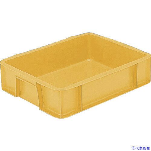 オレンジブック トラスコ中山　TRUSCO天昇 ボックス型コンテナ 多目的コンテナ 673042 テンバコ15【14.4L】イエロー 黄 〔品番:15S〕[ 注番:2174876]特長●全面ベタ目のスタンダードな多目的通箱です。●収納したま...