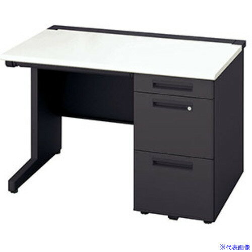 オレンジブック トラスコ中山　TRUSCONAIKI 片袖デスク(ロングストローク XEHH型/天板:ホワイト 本体:ブラック/W1100×D700×H720 〔品番:XEHH117HSBH〕[ 注番:2175620]特長●これからのワーク...