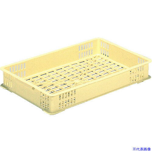 オレンジブック トラスコ中山　TRUSCOサンコー 麺コンテナー 101310 1型(FRPP) クリーム 〔品番:101310CL00〕[ 注番:2176390]特長●中華そばやうどん等、麺類の保管、搬送や加熱用といった過酷な使用条件をク...