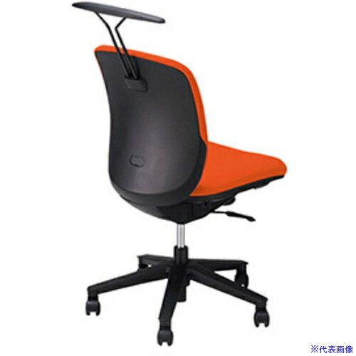 オレンジブック トラスコ中山　TRUSCONAIKI 事務用チェア オレンジ 肘なし ハンガー付 〔品番:VE510FHOR〕[ 注番:2177829]特長仕様●座幅(mm)：470●座奥行(mm)：445●座面高さ(mm)：420〜505...