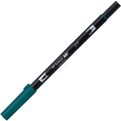 オレンジブック トラスコ中山　TRUSCOTombow 水性グラフィックマーカー デュアルブラッシュペン ABT 379 〔品番:ABT379〕[ 注番:2196640]特長●筆のようにしなるフレキシブルファイバー筆芯で、抑揚のあるラインを...