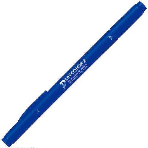 オレンジブック トラスコ中山　TRUSCOTombow 水性サインペン プレイカラ−2 藍色 〔品番:WSTP17〕[ 注番:2196700]特長●細書き用はつぶれにくい特殊プラスティック芯です。●小さな文字もキレイに書けます。●太書き用は...
