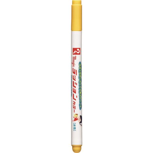 オレンジブック トラスコ中山　TRUSCOマジックインキ ラッションカラー 黄 〔品番:M810T5〕[ 注番:2208617]特長●お子様が使っても安全な通気性キャップを採用しました。●インキには衣服についても洗濯で簡単に落とせます。●「...