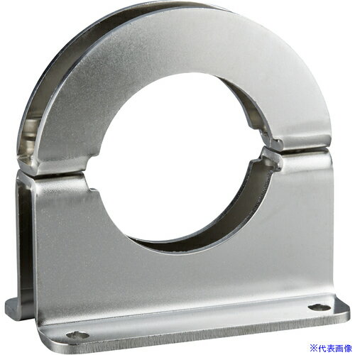 オレンジブック トラスコ中山　TRUSCOIWATA 丸シャフト用 フランジ付 SUS304 〔品番:BF45S〕[ 注番:2216042]特長●セパレート構造のブラケットのため、シャフト組み付け後の取り付け、取り外しが可能です。●板金品の...