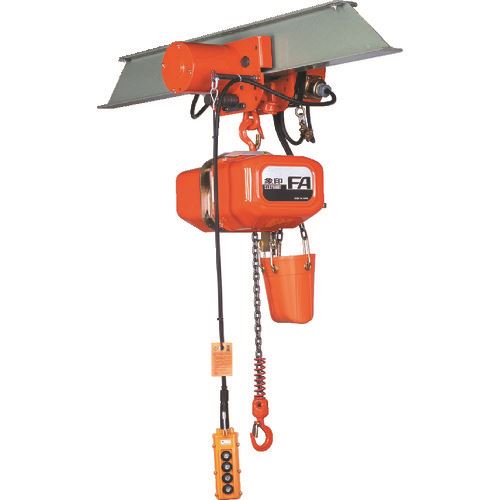 オレンジブック トラスコ中山　TRUSCO象印 電気チェーンブロック 0.5t 揚程4m 〔品番:FAM00540〕[ 注番:2216408]特長●巻き上げ速度が速いタイプです。●電動式天井走行クレーン併用になると6点（上下、東西南北へ）に...
