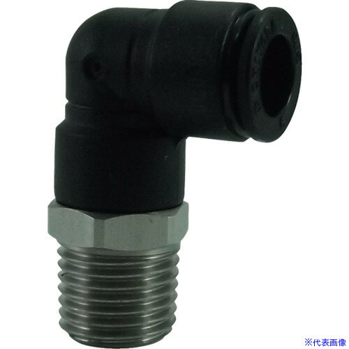 オレンジブック トラスコ中山　TRUSCOチヨダ ファイブSUSメイルエルボ 8mm・R1/4 〔品番:FS802ML〕[ 注番:2229722]特長仕様●適合チューブ外径D(mm)：8●接続口径：R1/4●六角対辺(mm)：14●使用流体...