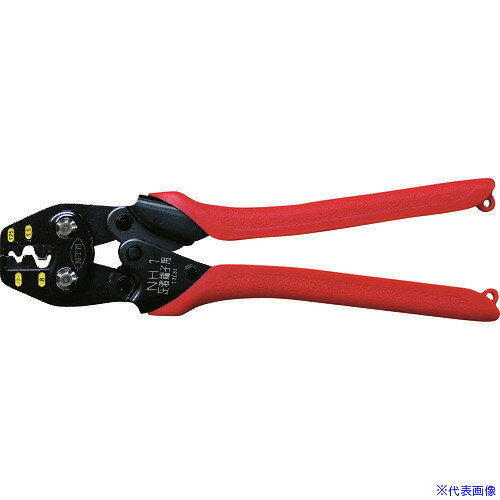 オレンジブック トラスコ中山　TRUSCOニチフ 手動圧着工具 〔品番:NH1〕[ 注番:2241197]特長●圧力規制装置（ラチェット）が付いておりますので、圧着不足が防止されます。用途●電線と端子の接続に。仕様●全長(mm)：235●圧...
