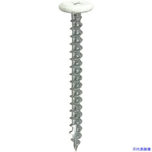 オレンジブック トラスコ中山　TRUSCODAIDOHANT HC 木工用造作ビス おさえ上手 白 4.2x40 (80本入) 〔品番:10176833〕[ 注番:2250518]特長●大きな頭でガッチリ固定します。●足割加工を施しているた...