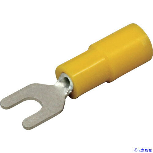 オレンジブック トラスコ中山　TRUSCOニチフ 環境配慮形絶縁被覆付圧着端子 Y形(100P) 〔品番:TMEX0.3Y2RED〕[ 注番:2263279]特長●端子筒部に絶縁被覆があらかじめセットされております。●絶縁体形状：TME形は...