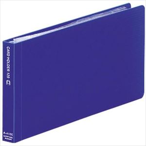 オレンジブック トラスコ中山　TRUSCOLIHIT カードホルダー120名 青 〔品番:A41008〕[ 注番:2267911]特長●片手で持ってパラパラめくれるユニバーサルデザインのカードホルダーです。●表紙はピンストライプ入りの微透明...