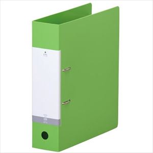 オレンジブック トラスコ中山　TRUSCOLIHIT D型リングファイル(650枚収納) 黄緑 A4 〔品番:G22806〕[ 注番:2268103]特長●ファイルのゆがみを防ぐセーフティストッパー付きです。●タイトル記入に便利な交換式背見...