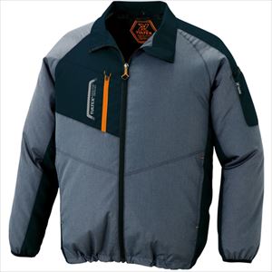 オレンジブック トラスコ中山　TRUSCOアイトス 空調服用長袖ジャケット(空調服TM) 杢チャコール 5L 〔品番:AZ501991145L〕[ 注番:2270452]特長●空調服用のベストです。●杢調の生地でスポーツテイストなベストです...