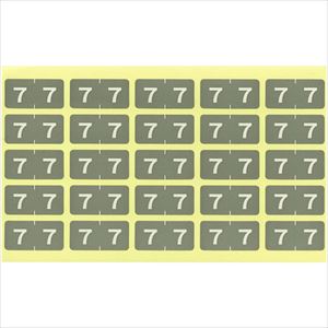 オレンジブック トラスコ中山　TRUSCOLIHIT カラーナンバーラベル M (250片) 7 〔品番:HK77537〕[ 注番:2272862]特長●カルテフォルダーの見出し紙用ラベルです。用途●ナンバリングに。仕様●色：灰●面付：25...