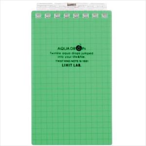 オレンジブック トラスコ中山　TRUSCOLIHIT ツイストノート(メモサイズ) 黄緑 〔品番:N16616〕[ 注番:2275831]特長●キラキラ光る水玉をイメージしたAQUA　DROPsシリーズです。●リーフをやぶることなく簡単に抜...