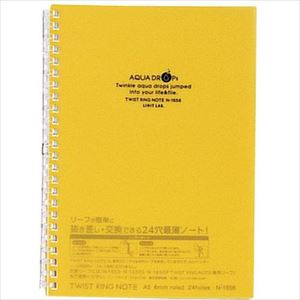 オレンジブック トラスコ中山　TRUSCOLIHIT ツイストノート 黄 A5−24穴 〔品番:N16585〕[ 注番:2275906]特長●専用リーフ（24穴）の採用で、スリムなとじ具でもリーフがスムーズに回転します。●開閉式とじ具で抜き...
