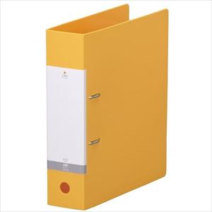 オレンジブック トラスコ中山　TRUSCOLIHIT D型リングファイル(650枚収納) 黄 A4 〔品番:G22805〕[ 注番:2282224]特長●ファイルのゆがみを防ぐセーフティストッパー付きです。●タイトル記入に便利な交換式背見出...