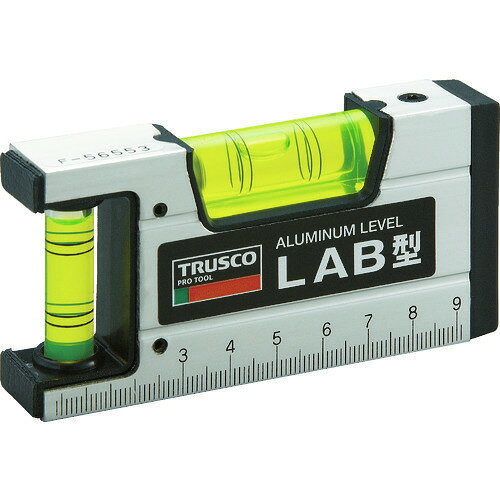オレンジブック トラスコ中山　TRUSCOTRUSCO 箱型アルミレベル 100mm 〔品番:LAB100〕[ 注番:2296977]特長●レンズ効果で大きく見えるカマボコ型気泡管です。（水平）●箱型フレーム・スケール目盛付です。●蓄光シー...