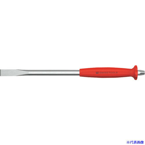 オレンジブック トラスコ中山　TRUSCOPBスイスツールズ 電工用平タガネ10mm×250mm 〔品番:820HG3〕[ 注番:2310949]特長●滑りにくく握りやすい、グリップつき平タガネです。仕様●刃幅(mm)：10●全長(mm)：...