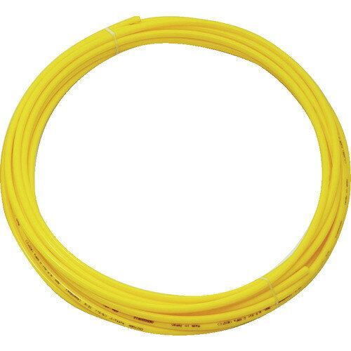 オレンジブック トラスコ中山　TRUSCOTRUSCO ポリウレタンチューブ 4X2.5mm 10m巻 イエロー 〔品番:TEN4X2.510Y〕[ 注番:2317478]特長●耐水性・耐油性に優れています。●柔軟性に優れており、曲げ半径が...