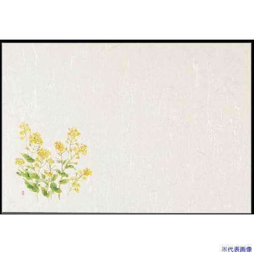 オレンジブック トラスコ中山　TRUSCO大黒 テーブルマット T−106 菜の花 〔品番:222368〕[ 注番:2365064]特長●銀龍和紙に季節の花柄を描いたテーブルマットです。用途●飲食店用の使い捨てテーブルマットとして。仕様仕様...