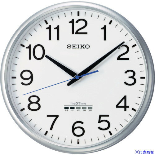 オレンジブック トラスコ中山　TRUSCOSEIKO 電波掛時計 ”セイコーネクスタイム ZS253S” (ハイブリッド電波時計) 〔品番:ZS253S〕[ 注番:2389821]特長●標準電波またはスマホアプリから時刻情報を受信するハイブ...