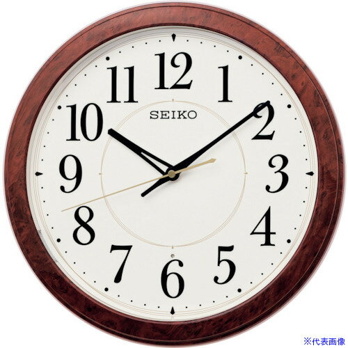 オレンジブック トラスコ中山　TRUSCOSEIKO 自動点灯電波掛時計 〔品番:KX259B〕[ 注番:2389830]特長●周囲が一定の暗さにあると自動的に文字板にライトが点灯します。仕様●直径(mm)：330●厚さ(mm)：46●色：...