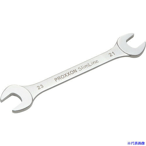 オレンジブック トラスコ中山　TRUSCOPROXXON 両口スパナ 21×23mm 〔品番:83852〕[ 注番:2394535]特長●31CrV3を原材料としたスパナは薄さと耐久性を持ち、深く刻まれたレーザーマーキングが施され素早く直観...