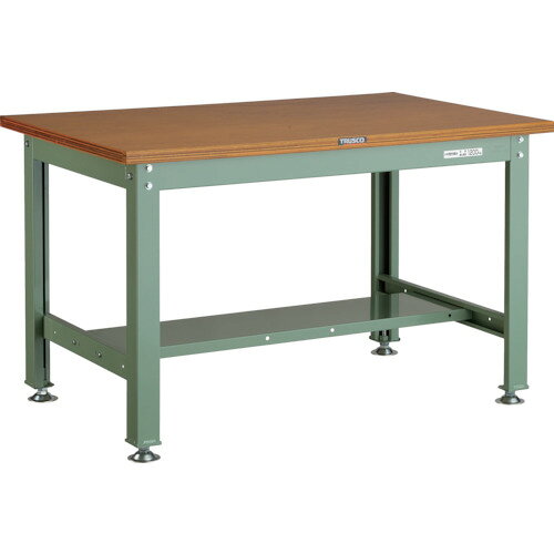 オレンジブック トラスコ中山　TRUSCOTRUSCO 中荷重作業台(1200kg)HW型 1200X750XH740 基本タイプ グリーン色 緑 〔品番:HW1200〕[ 注番:2409038]特長●脚部はグリーン色です。●アジャスターと...