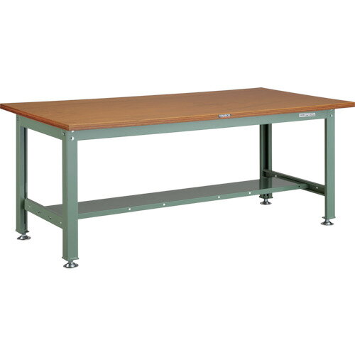 オレンジブック トラスコ中山　TRUSCOTRUSCO 中荷重作業台(1200kg)HW型 1800X900XH740 基本タイプ グリーン色 緑 〔品番:HW1809〕[ 注番:2409330]特長●脚部はグリーン色です。●アジャスターと...