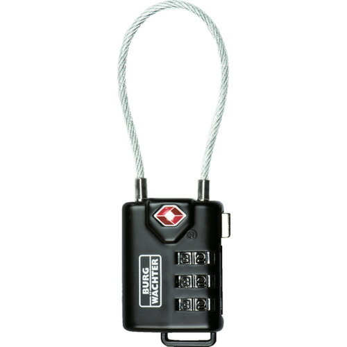 オレンジブック トラスコ中山　TRUSCOブルク ヴェヒター ワイヤー式ダイヤル南京錠 TSA 7430SB 〔品番:32891〕[ 注番:2434235]特長●TSAロックを使用したダイヤル式南京錠です。●開錠されたか確認できます。●お好...