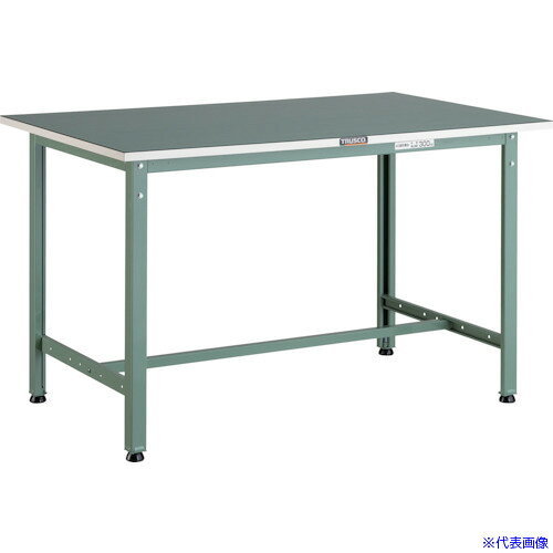 オレンジブック トラスコ中山　TRUSCOTRUSCO 軽荷重作業台(300kg)AE型 1200X750XH742 ビニールマット張り グリーン色 〔品番:AE1200E2〕[ 注番:2435276]特長●ビニールマットが製品への傷付きを...