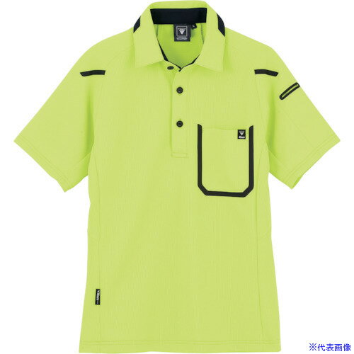 オレンジブック トラスコ中山　TRUSCOXEBEC 半袖ポロシャツ6190−84−3L イエローグリーン 〔品番:6190843L〕[ 注番:2447247]特長●透けにくく、吸汗速乾性に優れた素材を使用し、台衿仕様の印象の良いデザインで...