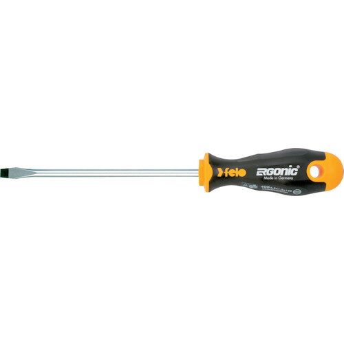 オレンジブック トラスコ中山　TRUSCOFELO ERGONICドライバー 3.5X0.6X100 〔品番:40035310〕[ 注番:2454839]特長●ハンドルに特殊なソフト素材（特許取得済み）を使用することで、手に馴染み力を入れや...