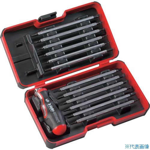 オレンジブック トラスコ中山　TRUSCOFELO スマートツールセット T型兼用 〔品番:06081306〕[ 注番:2456401]特長●通常のドライバーとしても、T型ハンドルとしても使用可能です。●ハンドルと12本のビットセットです。...