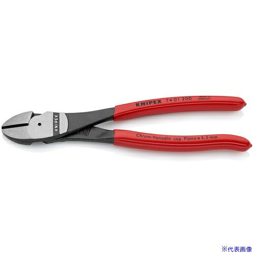 オレンジブック トラスコ中山　TRUSCOKNIPEX 強力型ニッパー プラスチックハンドル 200mm(SB店頭展示パッケージ仕様) 〔品番:7401200SB〕[ 注番:2460153]特長●ジョイント部は鍛造軸カシメを採用し耐久性に優...