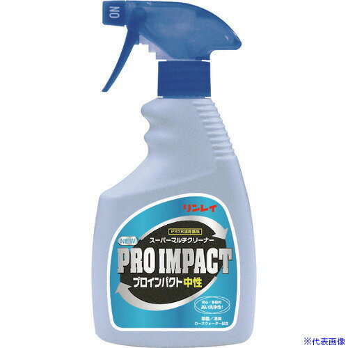 オレンジブック トラスコ中山　TRUSCOリンレイ 強力多目的中性洗剤 NEWプロインパクト中性400ML 〔品番:793333〕[ 注番:2460982]特長●天然バラエキス「ローズウォーター」＆植物系界面活性剤配合により、油汚れなどにも...