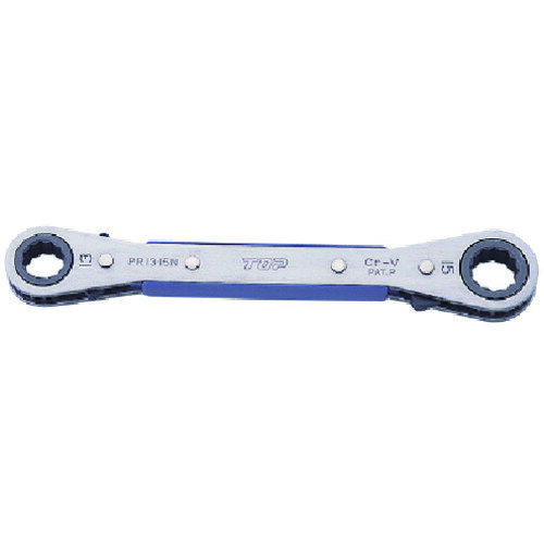 オレンジブック トラスコ中山　TRUSCOトップ工業(TOP) 板ラチェットレンチ 5.5X7mm 〔品番:PR5.5X7N〕[ 注番:2486873]特長●本体プレートはステンレスを使用し、強度抜群です。●ギア数18で20°でラチェットが...