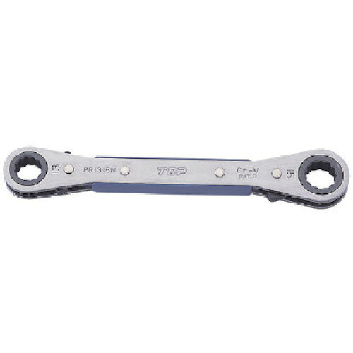オレンジブック トラスコ中山　TRUSCOトップ工業(TOP) 板ラチェットレンチ 17X19mm 〔品番:PR17X19N〕[ 注番:2486989]特長●本体プレートはステンレスを使用し、強度抜群です。●ギア数18で20°でラチェットが...