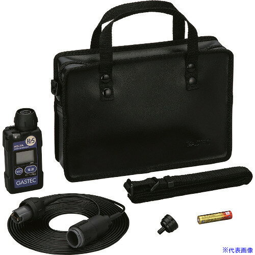 オレンジブック トラスコ中山　TRUSCOGASTEC 装着形硫化水素濃度指示警報計(5mセンサコード付き) 〔品番:HS7AS〕[ 注番:2507787]特長●センサコードで遠隔測定と身体に装着して測定の両用途が可能です。●屋外でも安心の...