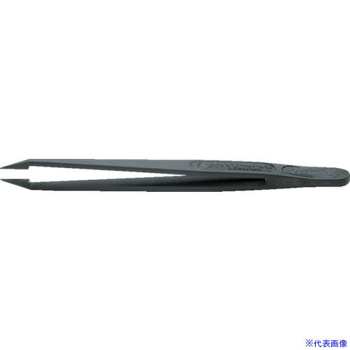 オレンジブック トラスコ中山　TRUSCOidealtek ESDプラスチック製ピンセット 115mm 先平細型 〔品番:707CFIT〕[ 注番:2508331]特長●コストパフォーマンスに優れたプラスチック製(PA66/CF30)のES...