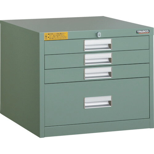 オレンジブック トラスコ中山　TRUSCOTRUSCO LVE型キャビネット 500X550XH420 引出4段 〔品番:LVE421〕[ 注番:2523787]特長●引き出しはオールロック機構です。仕様●間口(mm)：500●奥行(mm)...