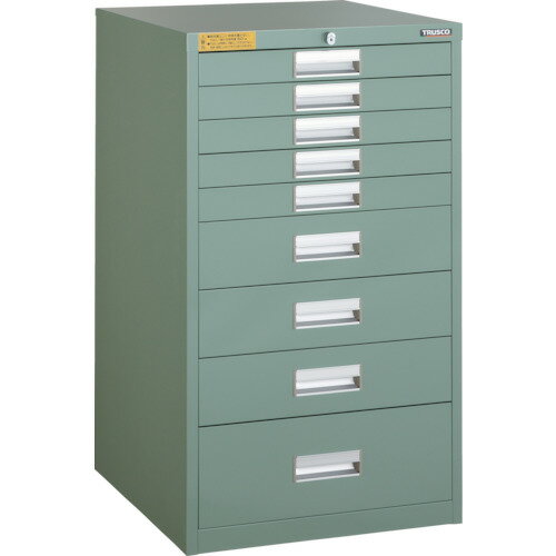 オレンジブック トラスコ中山　TRUSCOTRUSCO LVE型キャビネット 500×550×H880 引出9段 〔品番:LVE885〕[ 注番:2523892]特長●引き出しはオールロック機構です。仕様●間口(mm)：500●奥行(mm)...
