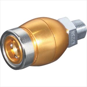 オレンジブック トラスコ中山　TRUSCOヤマト デザインカップリング BDK23-SM-GO 〔品番:BDK23SMGO〕[ 注番:2524969]特長仕様●最高使用圧力(MPa)：1.0●取付サイズ：R3/8●色：イエロー●接続ねじ部：...